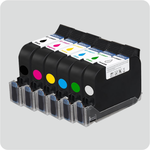 Supply Half Inch 12.7mm Solvent Based Ink Cartridge For Handheld Inkjet ...