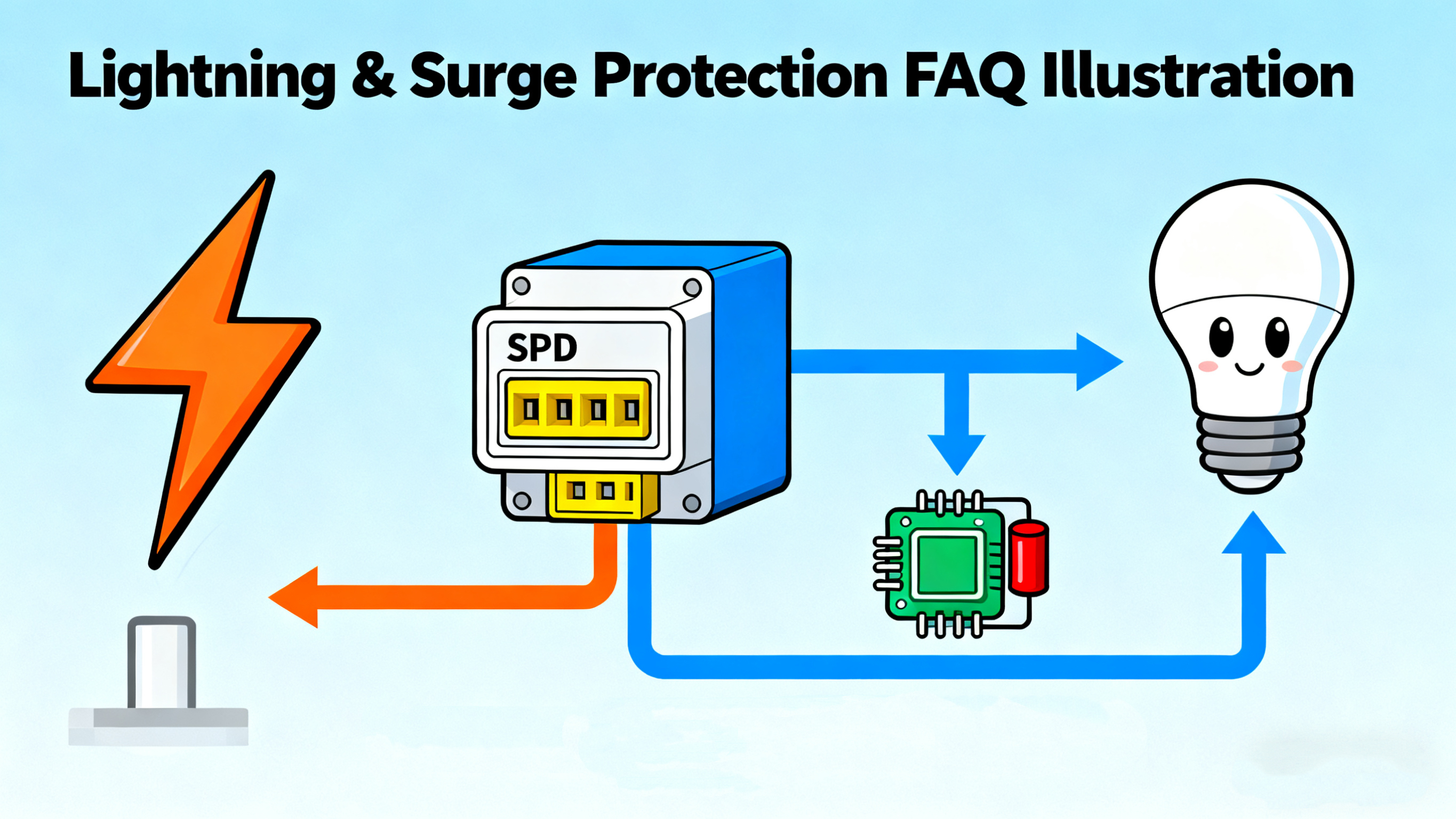 Outdoor Lighting Lightning & Surge Protection Guide: LED Floodlights ...