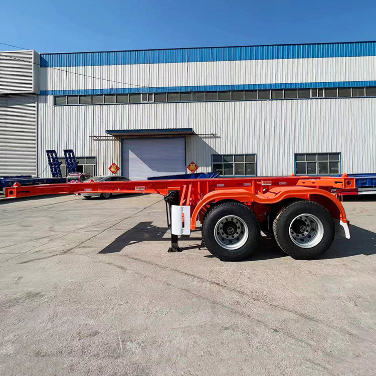 Supply 2 Axle 20FT Container Skeleton Trailer Wholesale Factory ...
