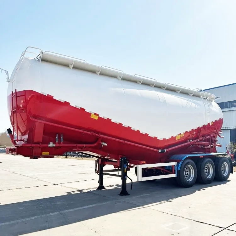Supply Triple Axle 50 Ton Bulk Cement Tanker Trailer Wholesale Factory ...