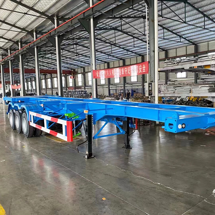 Supply Tri Axle 40 Feet Skeleton Container Semi Trailer Wholesale ...