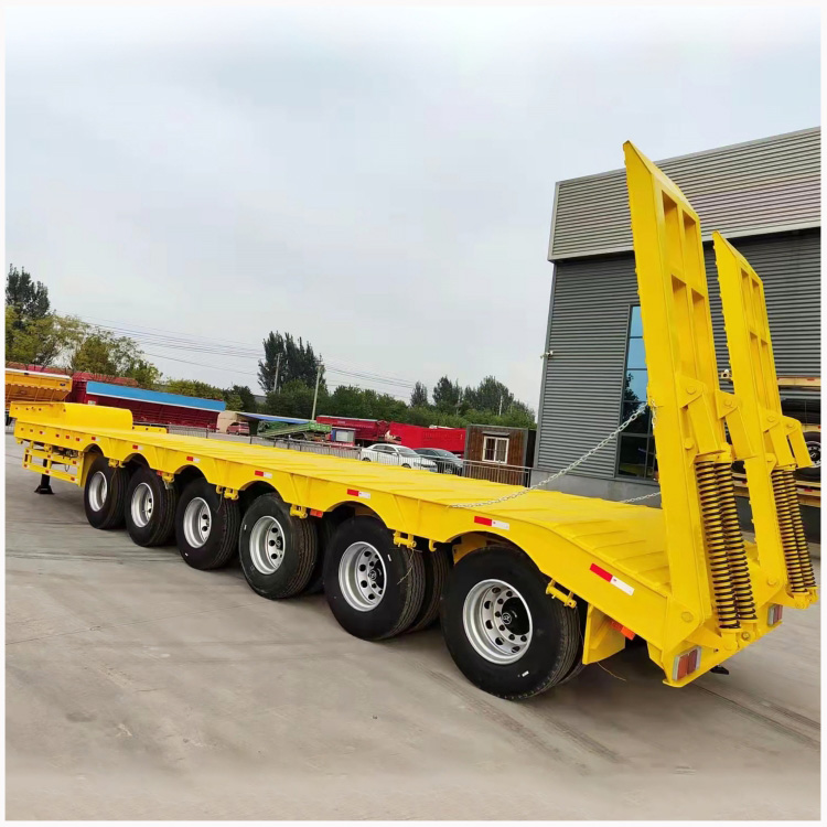 Supply 6 Axles 120T Retractable Low Bed Trailer Wholesale Factory ...