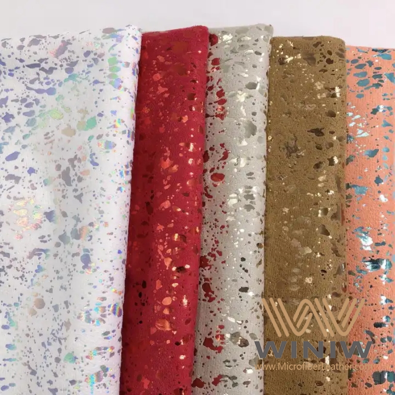 Supply Metallic Micro Suede Leather Fabric Material Wholesale Factory ...