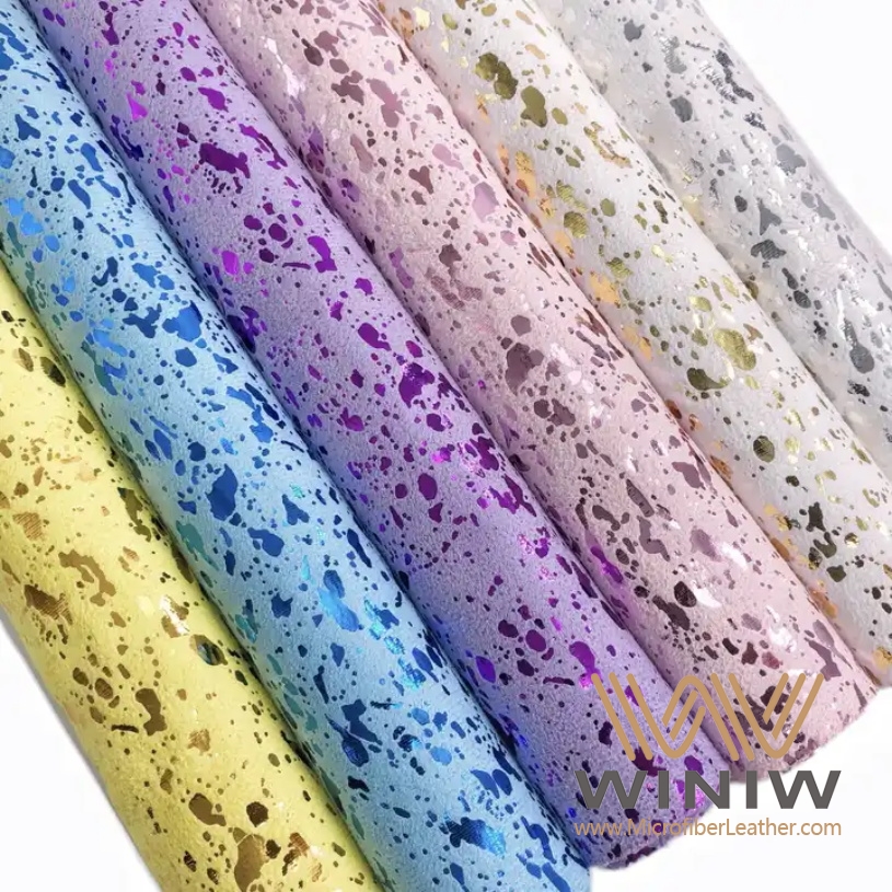 Supply Metallic Micro Suede Leather Fabric Material Wholesale Factory ...