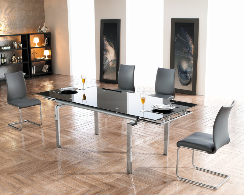 Supply Modern Rectangular Extendable Glass Dining Table Wholesale ... Supply Modern Rectangular Extendable Glass Dining Table Wholesale ...