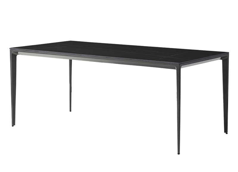 Supply Modern Rectangular Table Featuring Steel Leg Elegant Dining ...