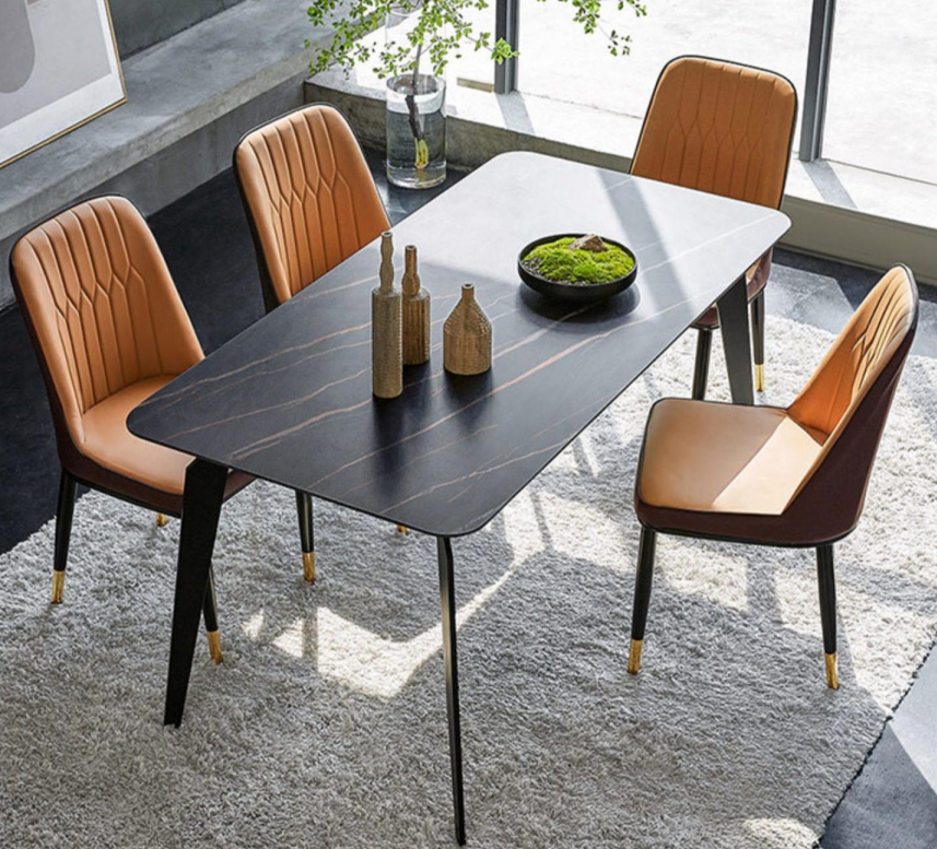 Supply Contemporary Metal Frame with Sturdy Ceramic Board Table Top ...