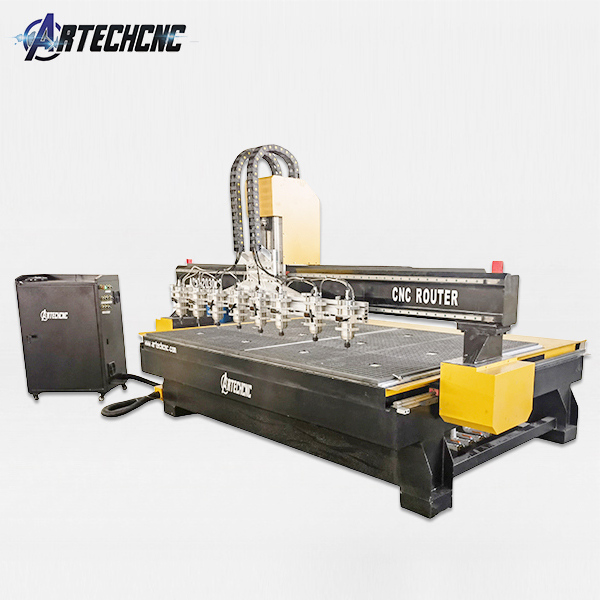 Supply 2517 4 Axis Multi Head Cnc Wood Router Carving Machine Wholesale ...