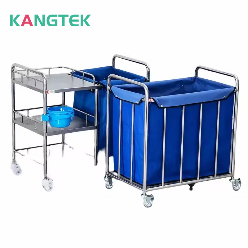 Supply Hospital Medical Clinic Stainless Steel Soiled Linen Trolley ...
