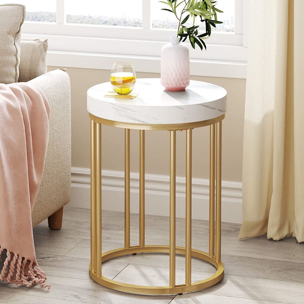 Supply Modern Wood Corner Small Round End Side Table Nightstand For ...