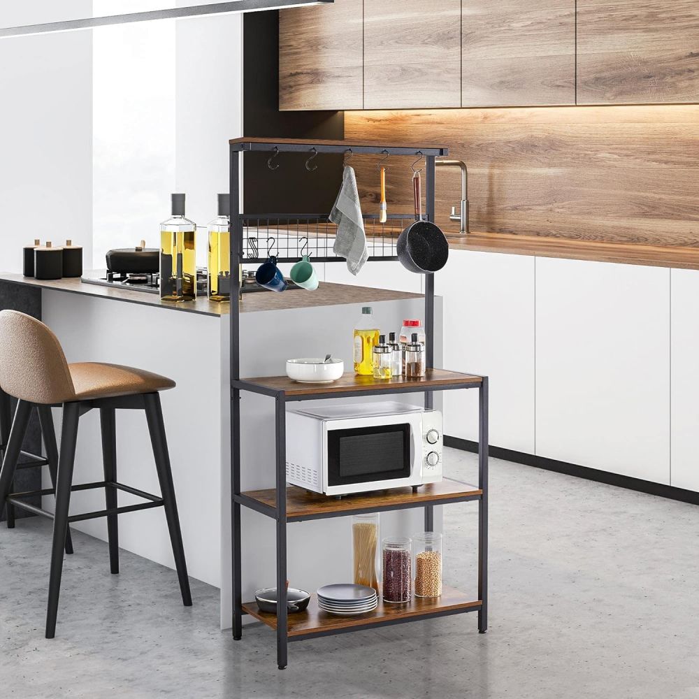 Supply Small Space Kitchen Bakers Stand Rack With Countertop Storage ...