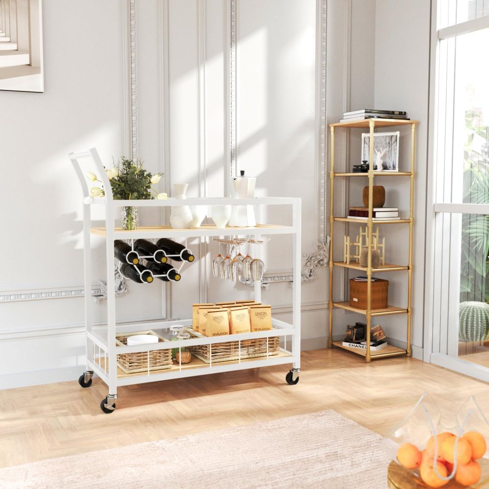 Supply Small Kitchen Utility Cart Microwave Oven Table Stand With ...