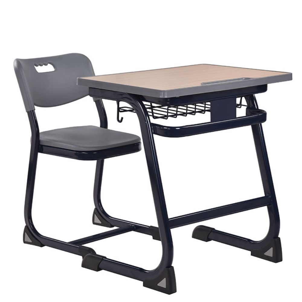 Supply University School Classroom Single Student Desk And Chair Set ...
