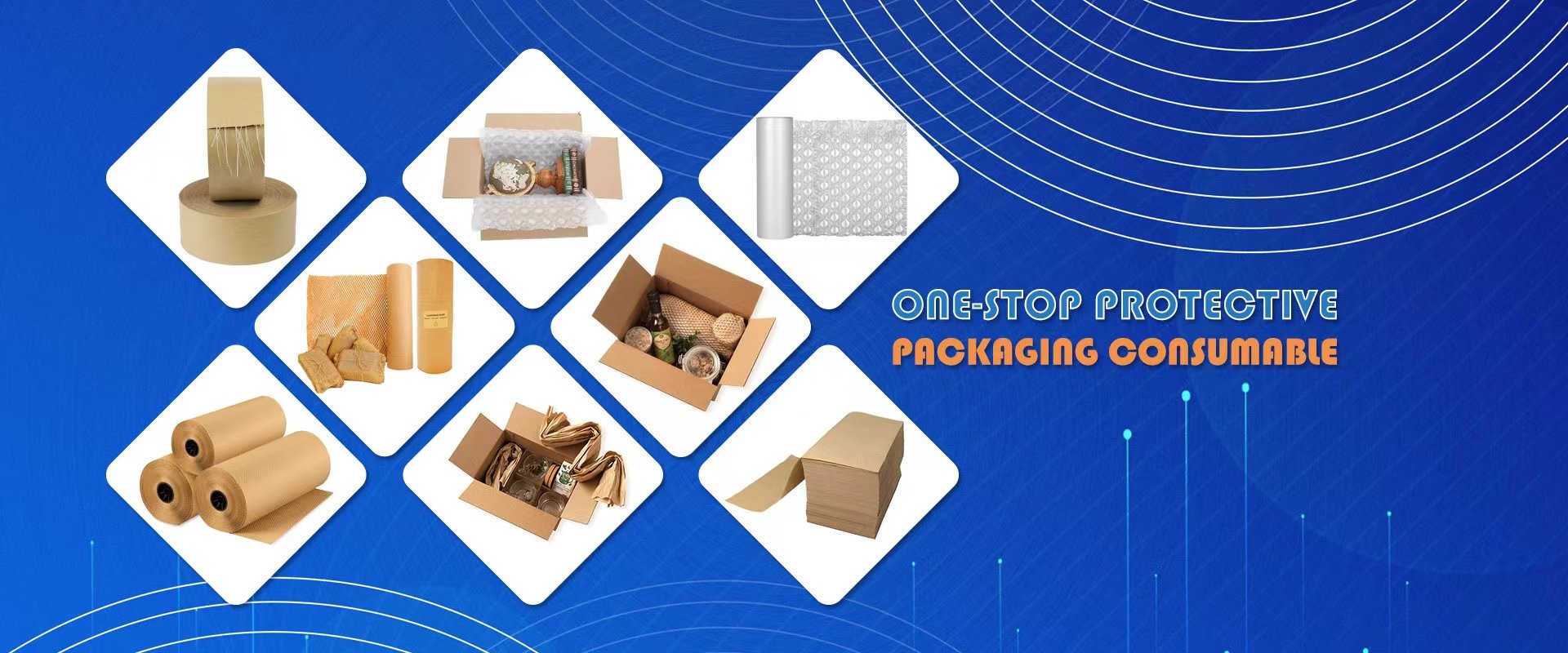 Air cushion solution, Honeycomb packaging solution, Paper cushion ...