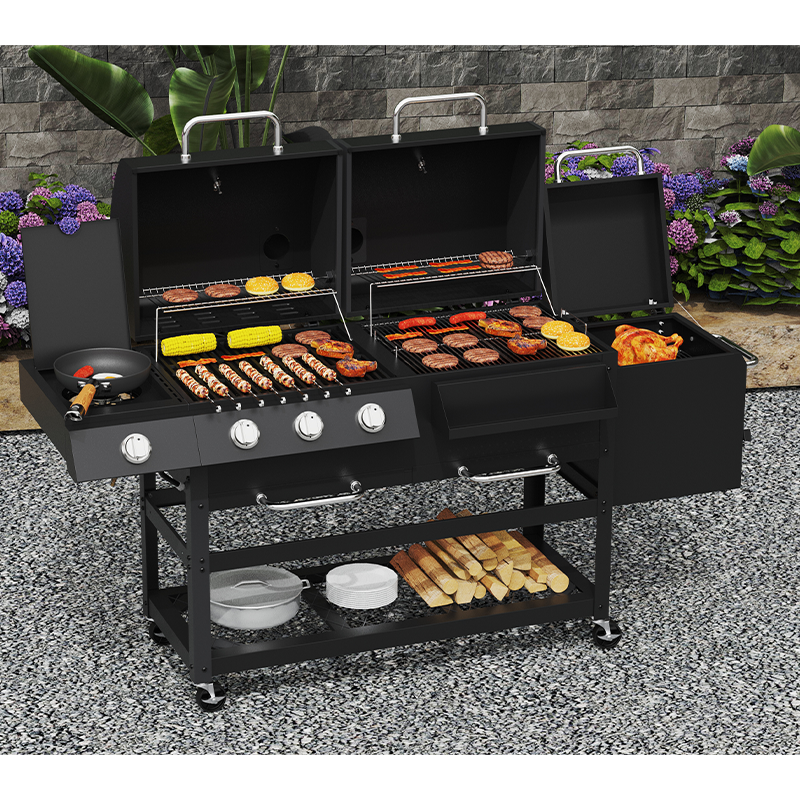 Supply Combo Gas And Charcoal Grill Dual Fuel BBQ Combination Wholesale ...