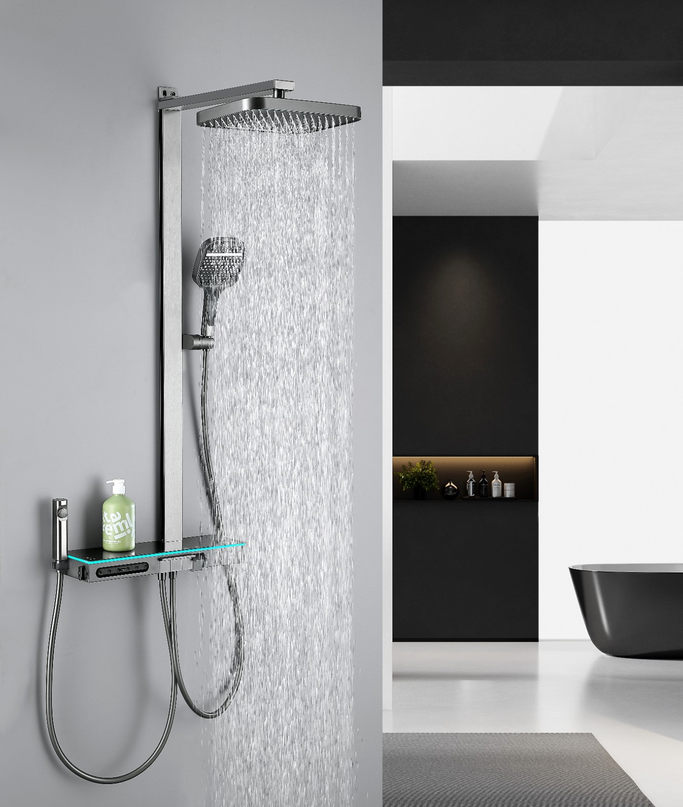 Supply Luxury High-Pressure Rainfall Bathroom Shower Set Wholesale ...