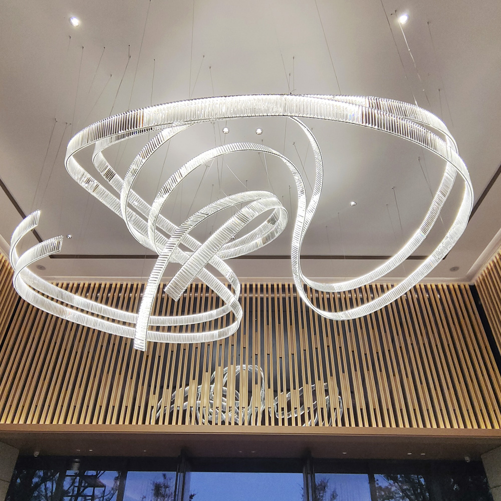 Supply Chandelier Customized Custom Pendant Lighting Long Glass Bubble ...