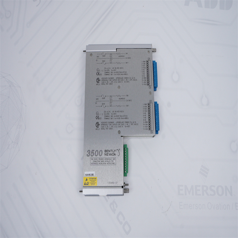 Supply 135489-01 Bently Nevada I/O Module 4 Channel Internal Barrier ...
