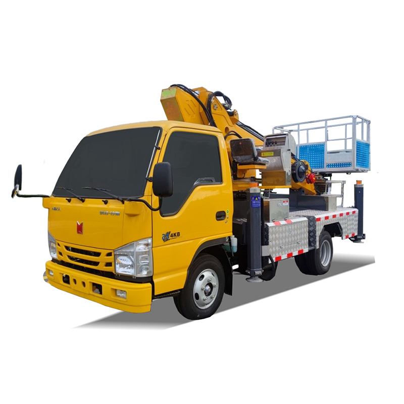 ISUZU 6-Roda 28m Platform Kerja Udara Trak Angkat Tangga Hidraulik ...