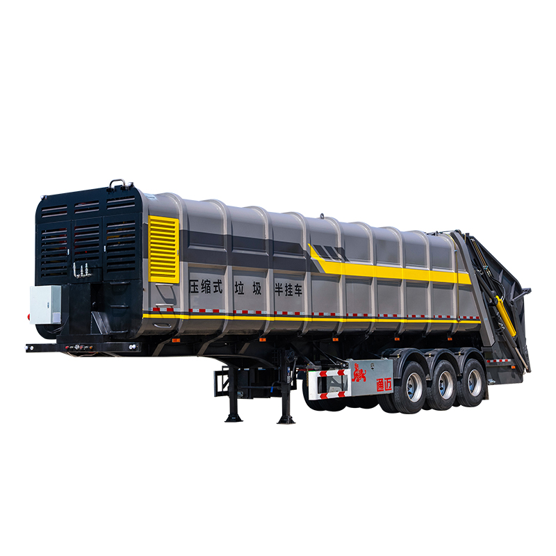 Supply 47m3 Large Semi Trailer Compression Garbage Truck Wholesale ...