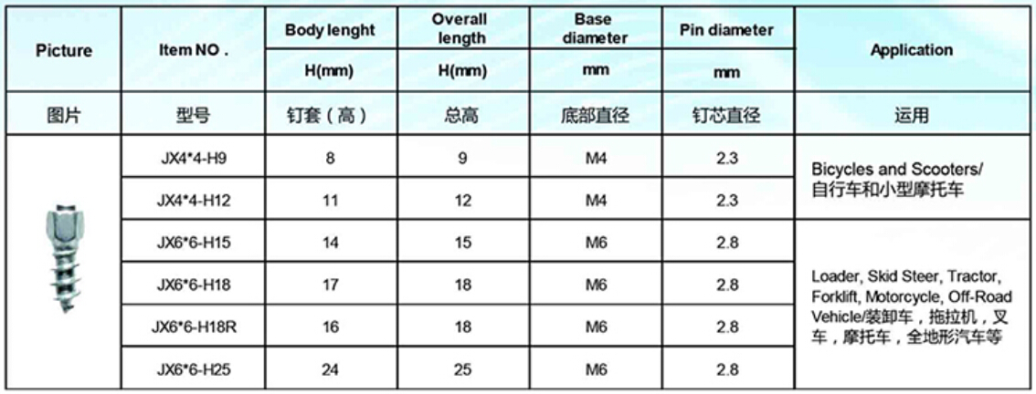 Supply studded winter tires for sale Factory Quotes - OEM Tire Studs