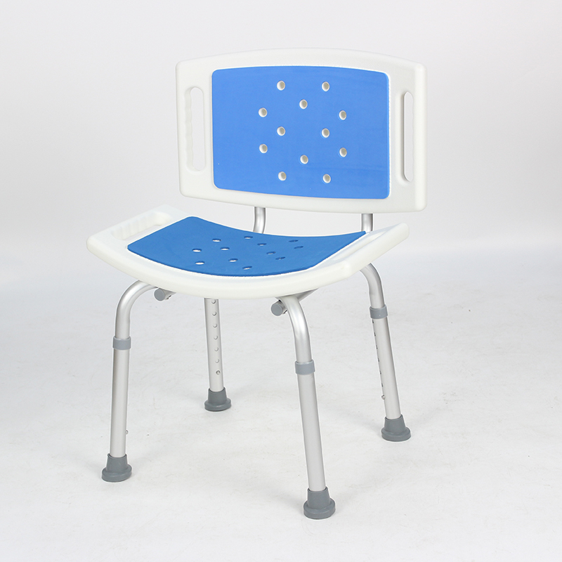 Supply Backrest and seat with blue EVA sheet Height adjustable shower ...
