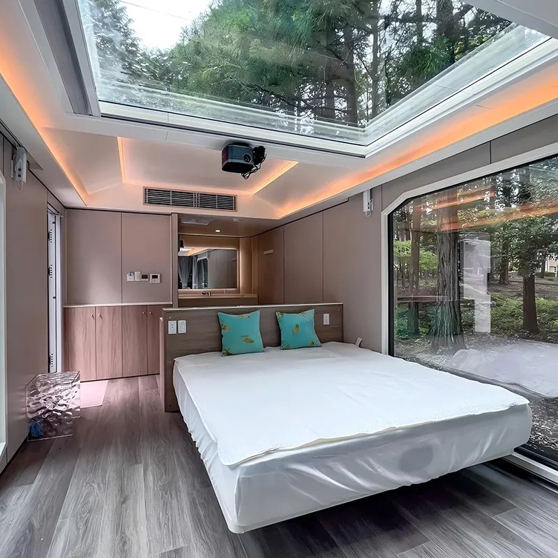 Supply prefab house E5 Galvanized steel frame structure Villa resort ...