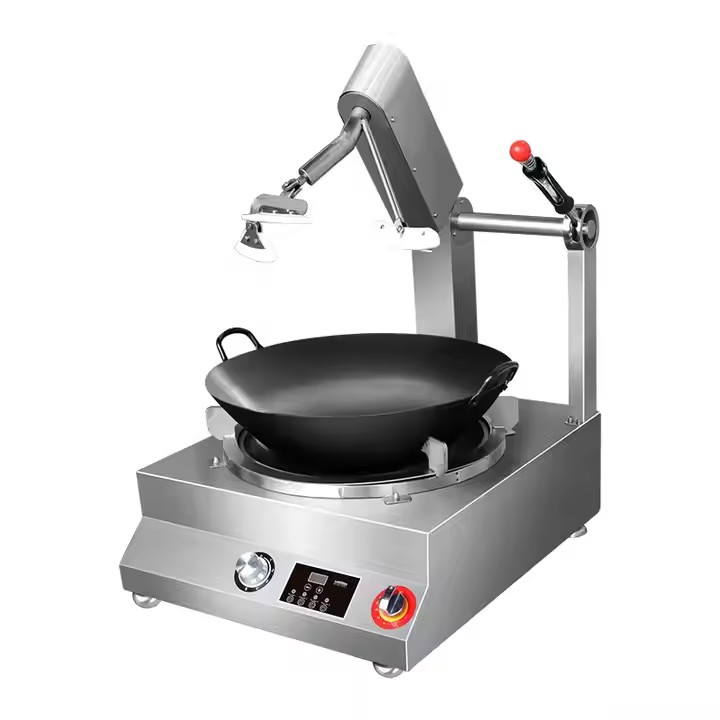 Supply Semikron Gas Automatic Cooking Wok Machine AI Cooking Robot Stir ...