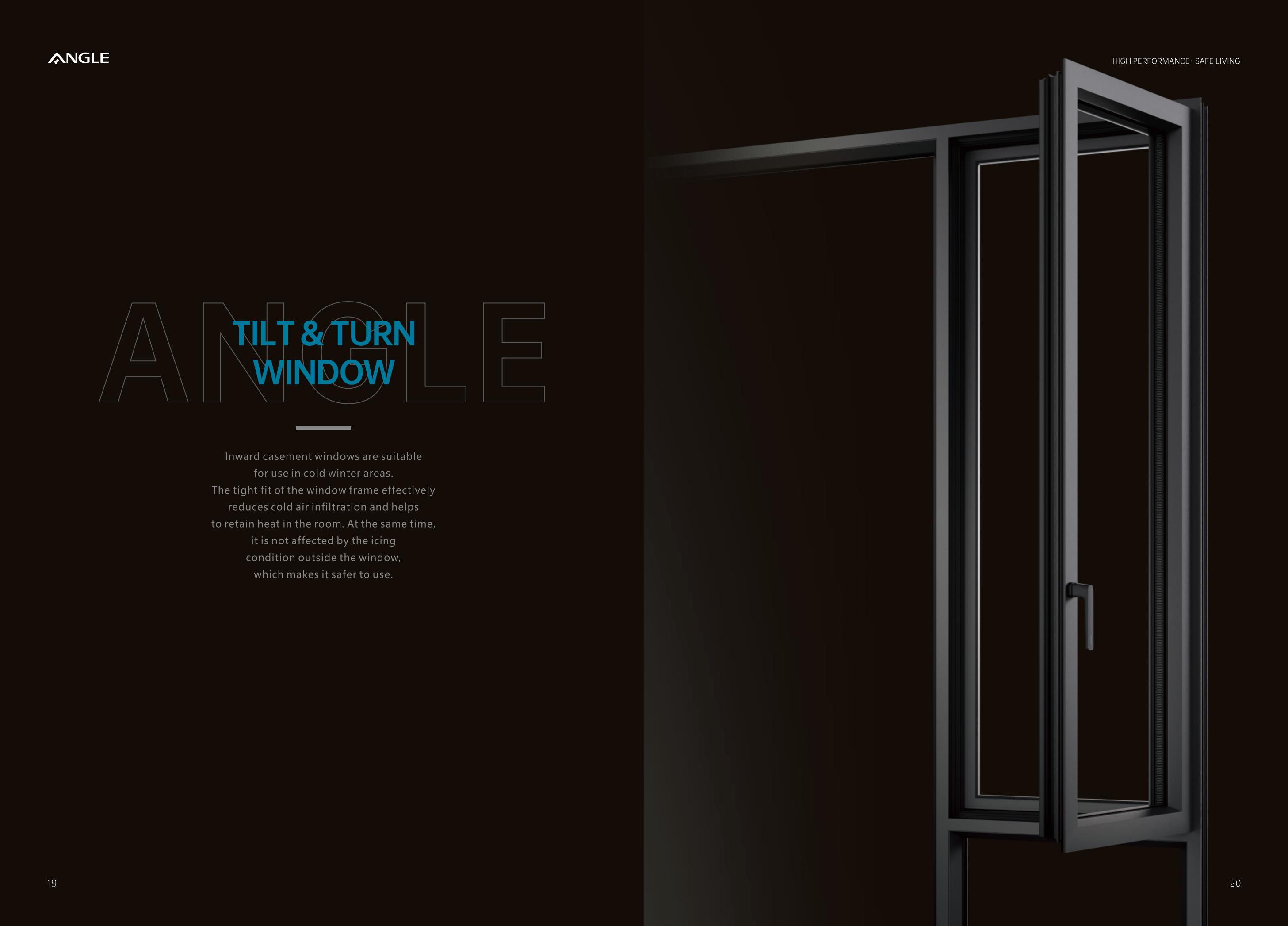 Inward Opening Aluminum Frame Casement Windows - Luy Heng Upvc & Aluminum