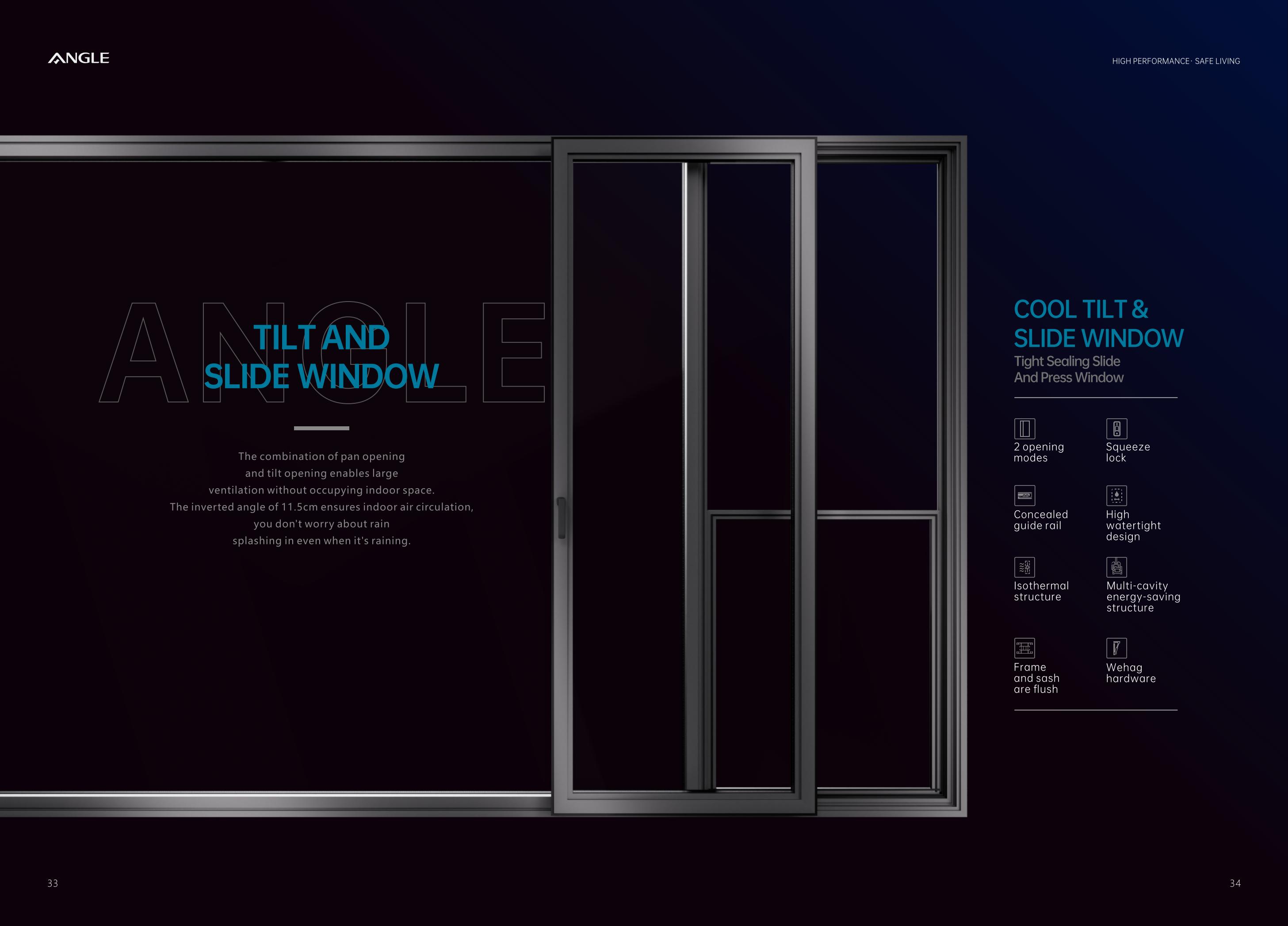 Double Tilt And Slide Sash Windows - Luy Heng Upvc & Aluminum