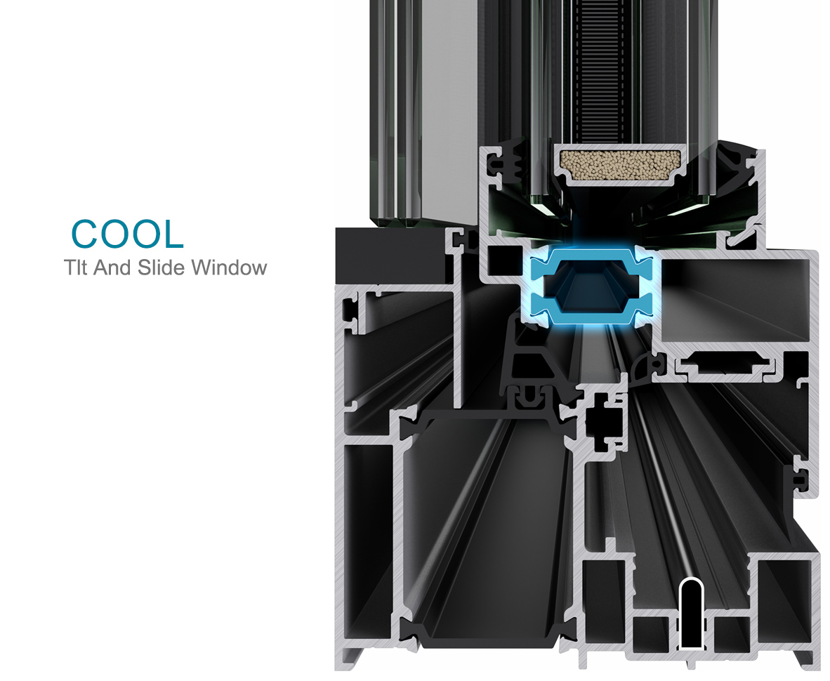 Double Tilt And Slide Sash Windows - Luy Heng Upvc & Aluminum