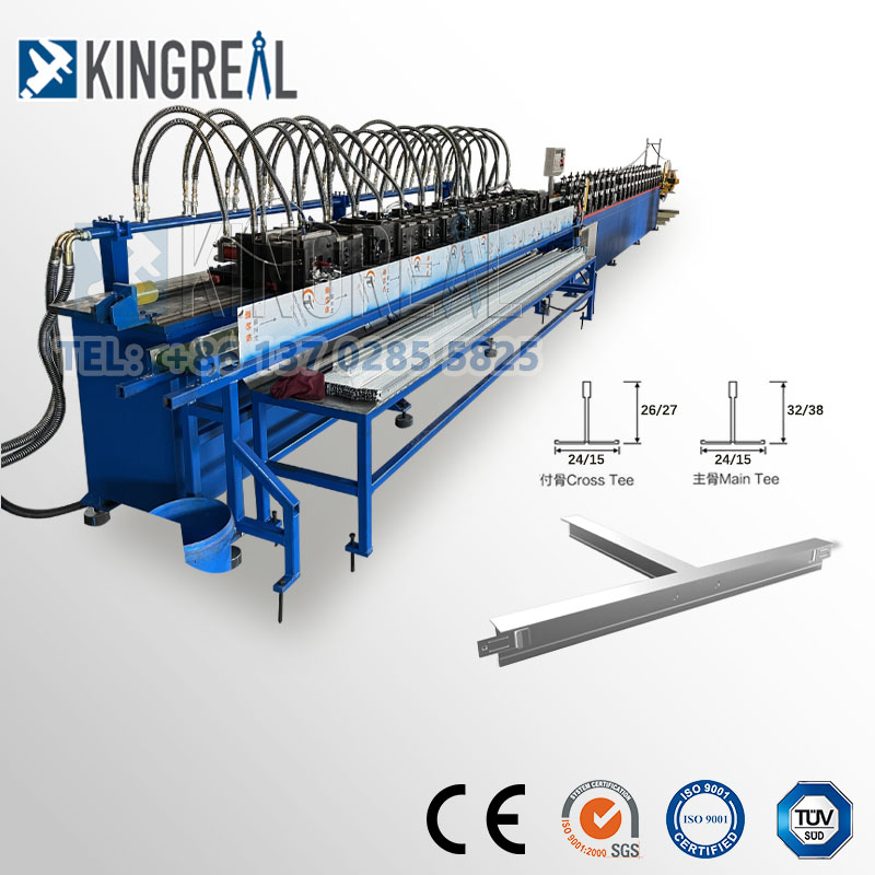 Supply Automatic Tee Bar Grid Roll Forming Machine Wholesale Factory ...