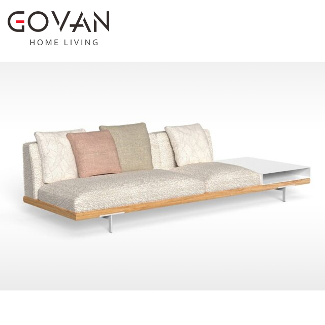 Supply Allure Collection-Sofa-Outdoor Three Seater Armless Sofa ...