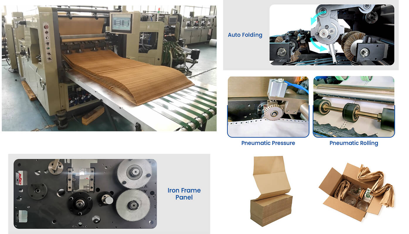 Supply 780mm fanfold kraft paper folding machine Wholesale Factory ...