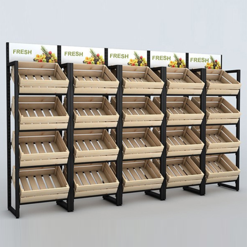 Supply Fruit Tray Four-layer Display Stand For Grocery Store Wholesale ...