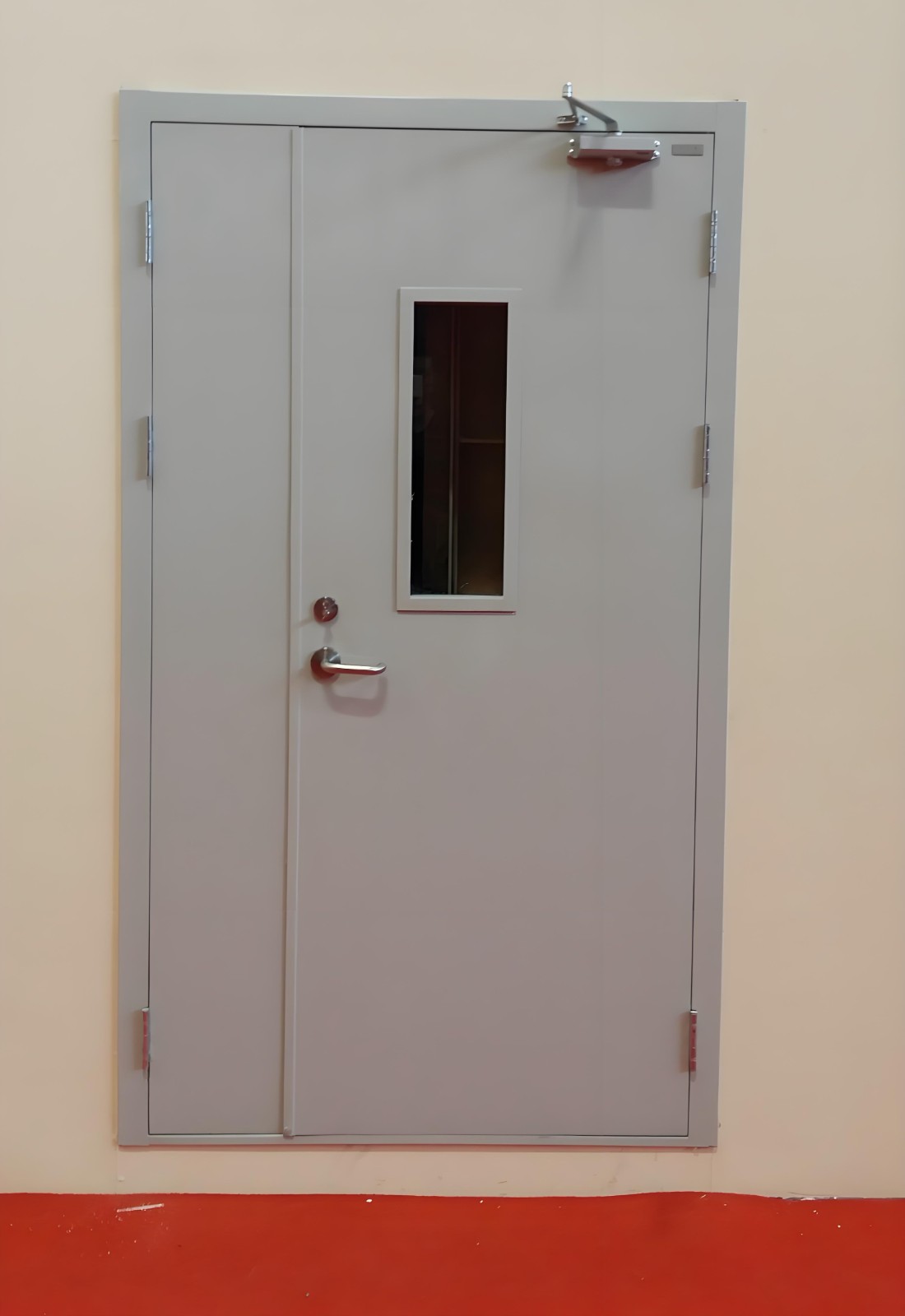 Supply Steel Fire Door – Unequal Double Door Design Wholesale Factory ...