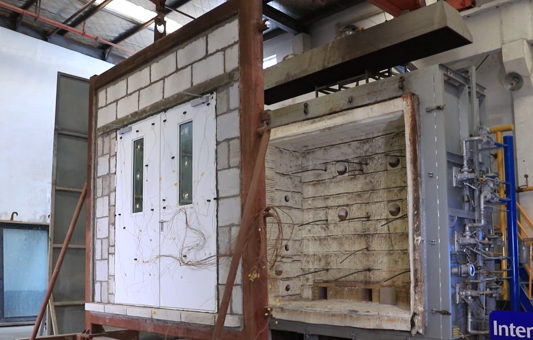 The Fire Door Furnace Test - Jiangsu Zhongte Fireproof Door Co., Ltd.
