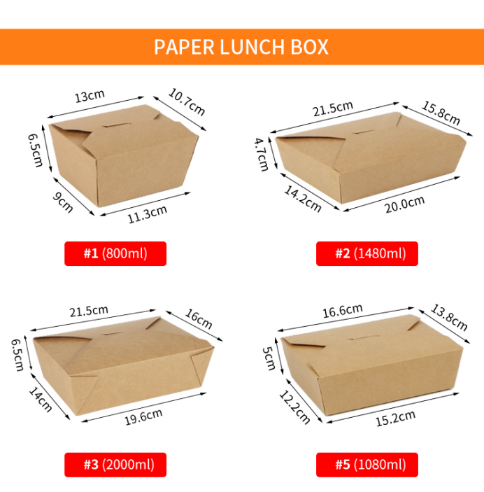 Supply Corrugated Clamshell Paper Lunch Box Containers Wholesale ...