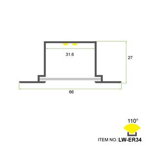 Supply ER34 Curved Led Profile Factory Quotes - OEM