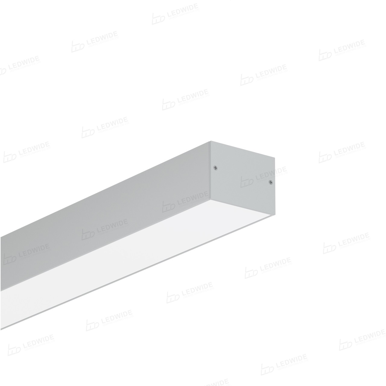 Supply E50 50mm wide surface square led profile 50x37.5mm Factory ...