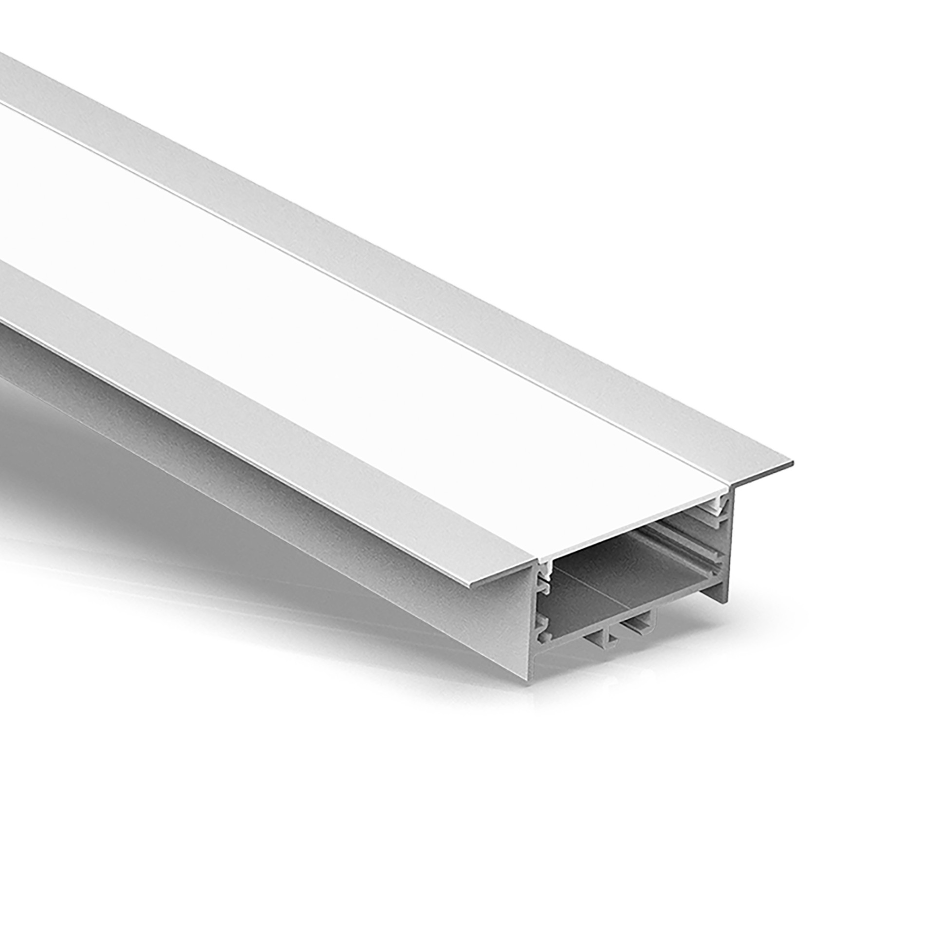 Supply ER50-2 50mm wide recessed led extrusion profile 80x25mm Factory ...