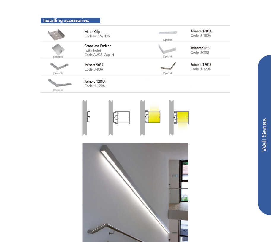Supply AW35 Wall mounted led profile 42x35mm Factory Quotes - OEM