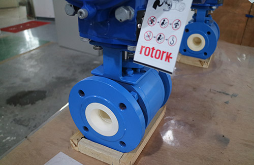 Motorized Ceramic Ball Valves for Lime Slurry Controlling System are ...