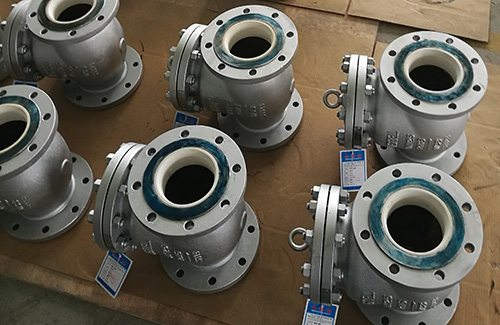 62 sets ceramic lined check valves applied for sand mining on the ship ...