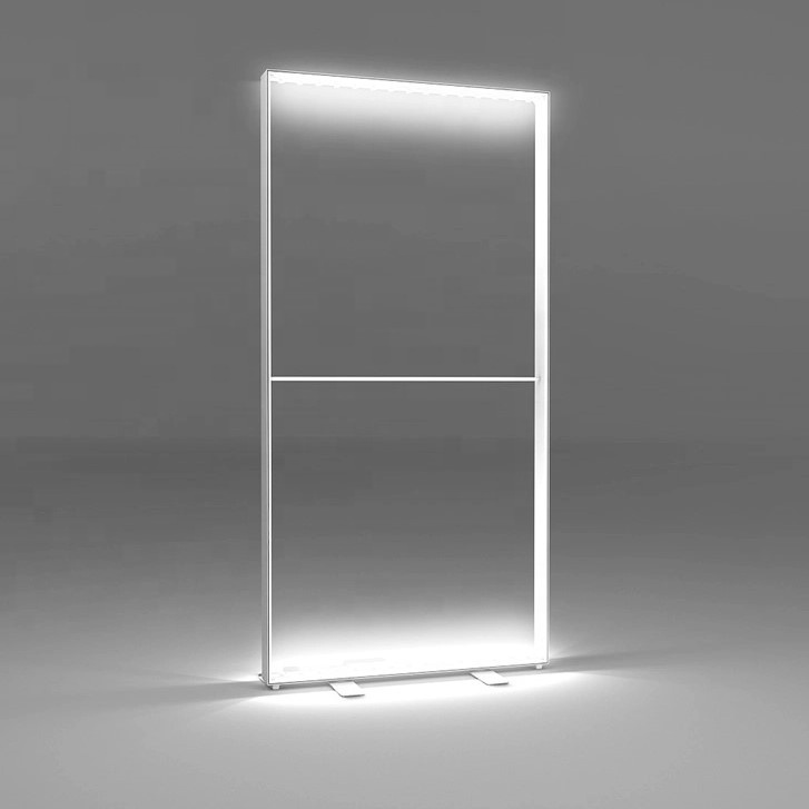 Supply Double sided Floor standing aluminum seg frame led light box ...